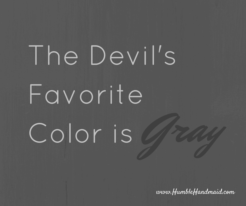 The devil's favorite color is gray - Erin Franco
